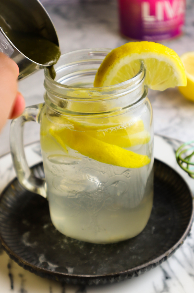 Homemade Iced Matcha Green Tea Lemonade Recipe