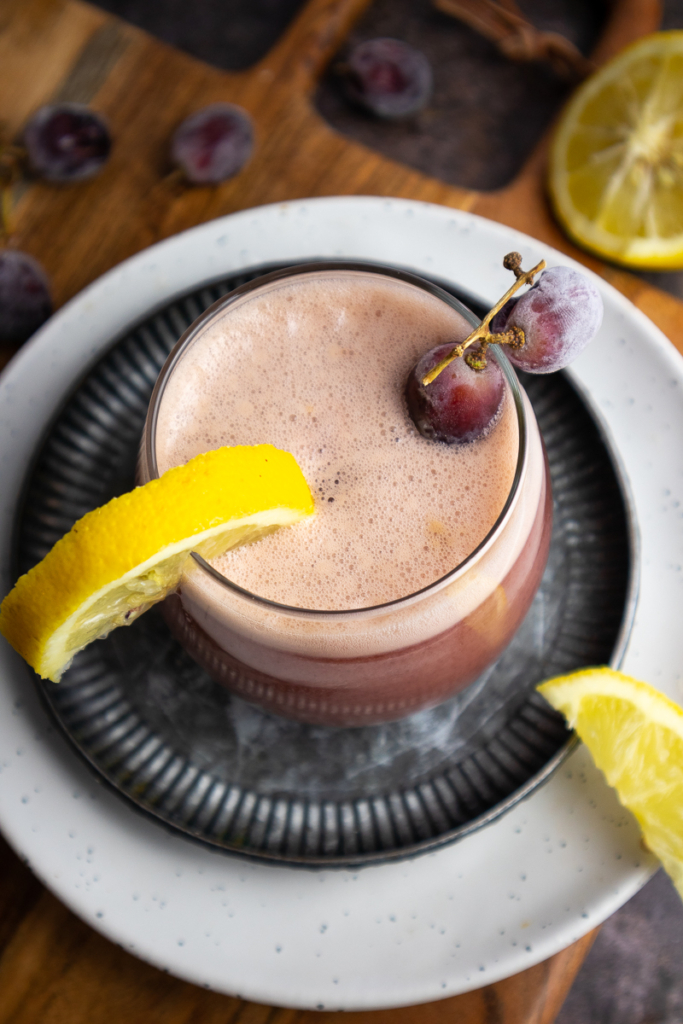 Homemade Raw Vegan Grape & Lemon Juice Recipe