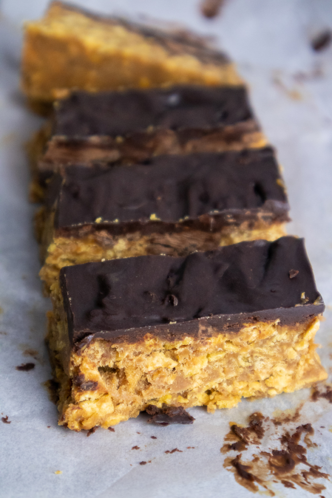 Homemade Vegan Butterfinger Candy Bars (Without Candy Corn)