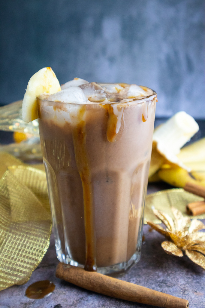 Bananas Foster Iced Coffee Recipe (Dairy-Free)