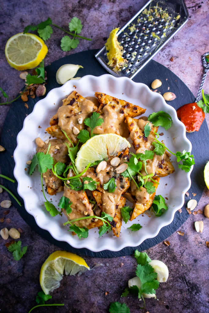 Vegan Sautéed Peanut Satay Tempeh Recipe